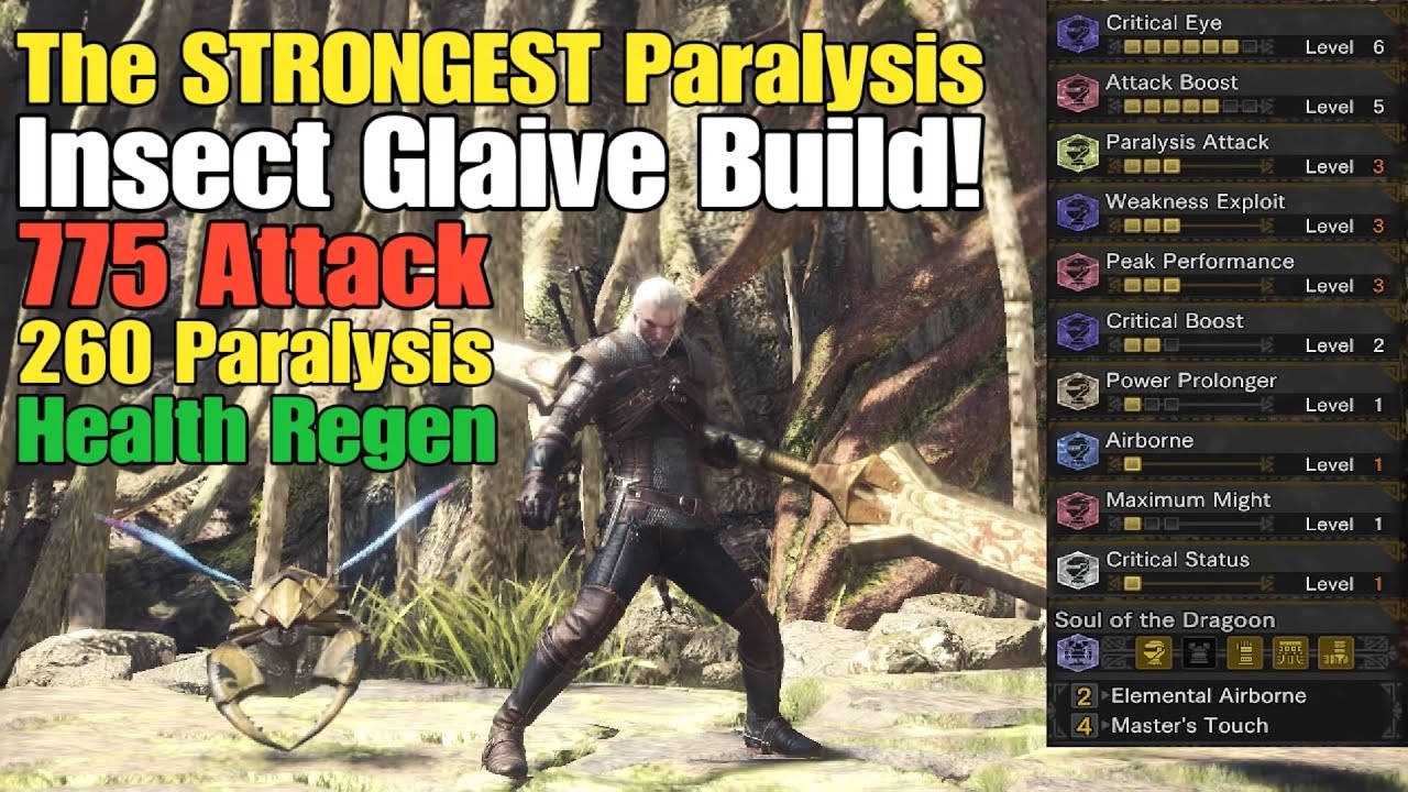 MHW - The STRONGEST Paralysis IG Build! (893 Attack with Kinsect Buffs ...