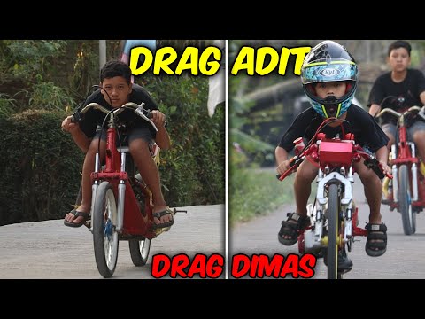 DRAG MIO KAK ADIT, DARI TRAIL JADI DRAG, SETTING SAMBIL JALAN BARENG SEPEDA DRAG DIMAS