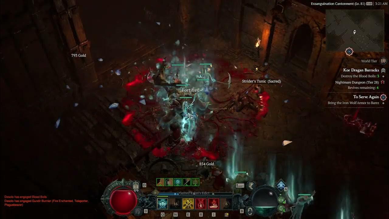 Diablo 4 - Blood Minions Necromancer - +28 Kor Dragan - YouTube