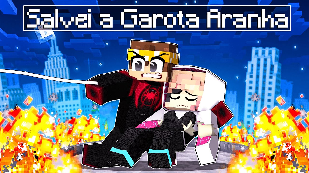 ALEX MONTE SALVOU a GAROTA ARANHA no Minecraft - YouTube