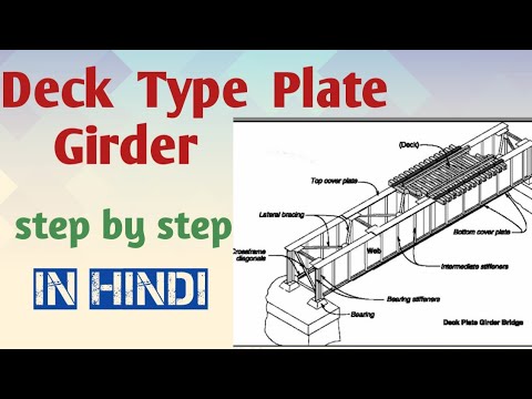 Deck type plate girder railway bridge | Design of steel structure - YouTube