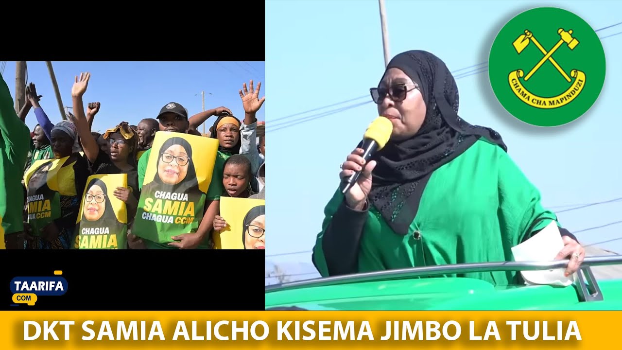 DKT SAMIA ALICHO KISEMA JIMBO LA TULIA KUOMBA KURA - YouTube