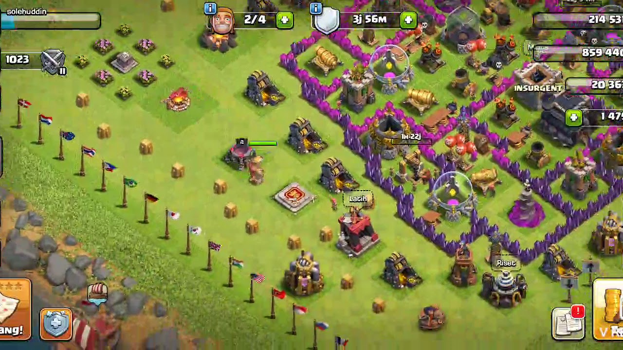 Serigala games : Clash of clans indonesia aula tukang level 4 - YouTube