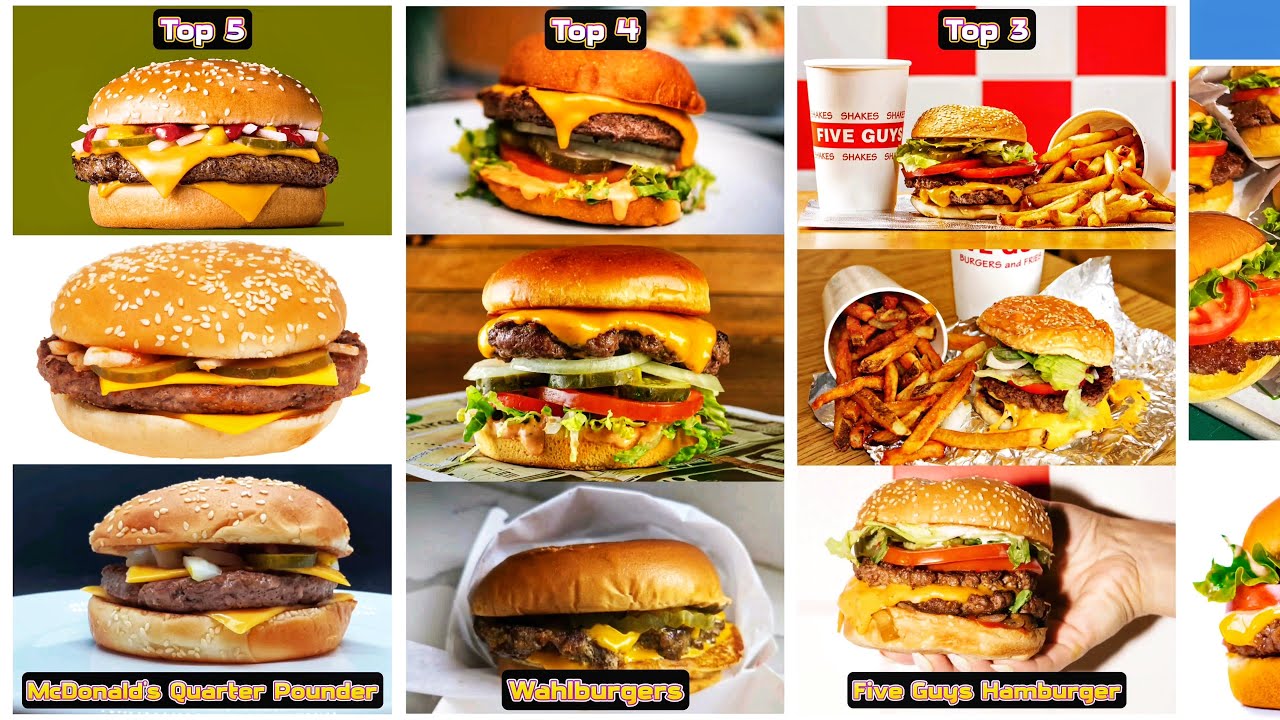 Top 5 Most Popular And Famous Burgers In The World - YouTube