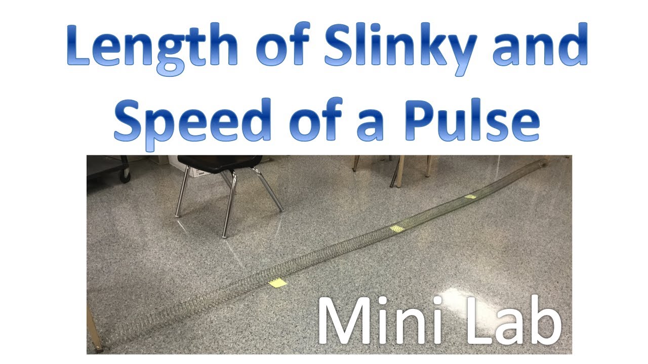 The speed of a transverse pulse through a slinky - YouTube