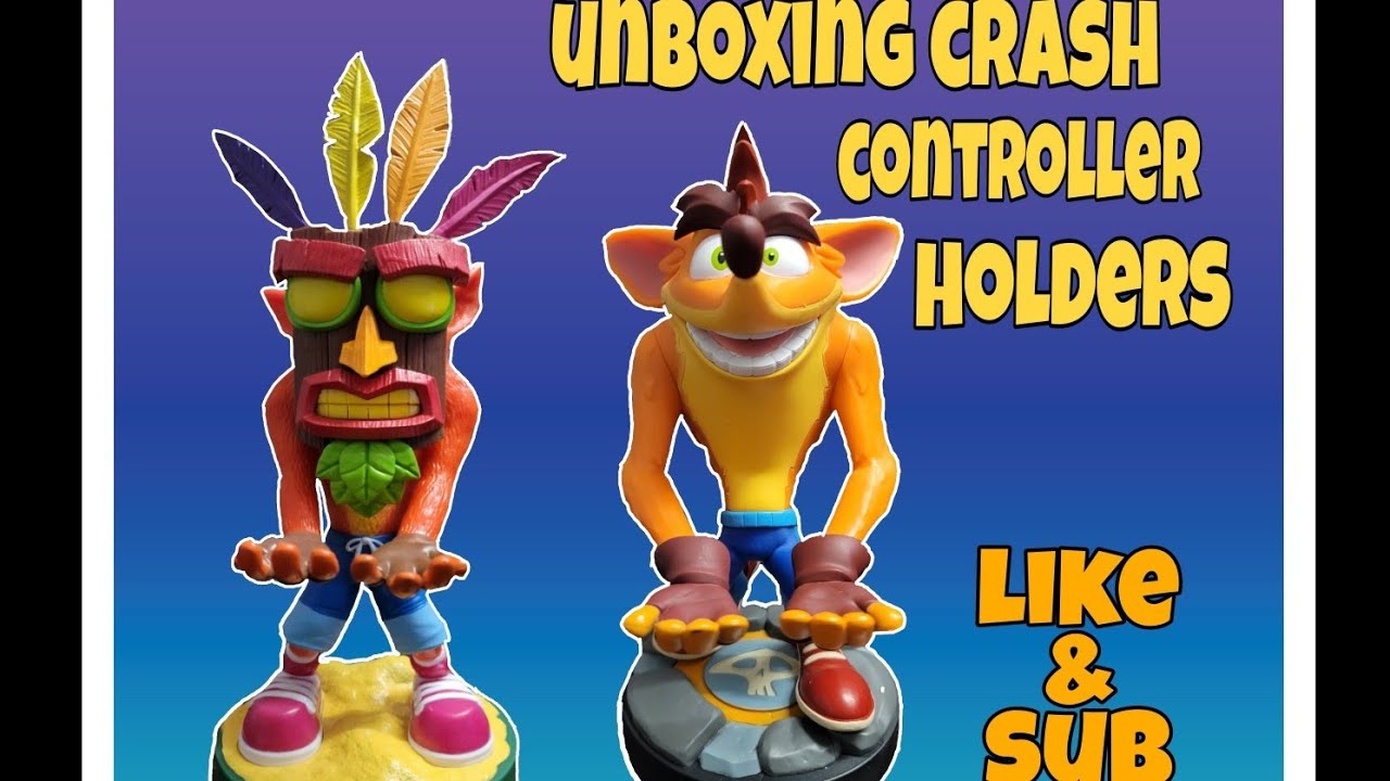 Unboxing Crash Bandicoot Controller Holders - YouTube