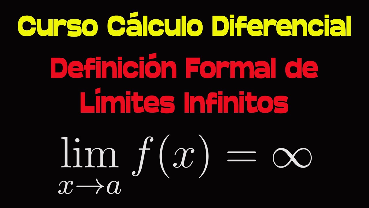 Definici n Formal De L mites Infinitos Curso De C lculo Diferencial
