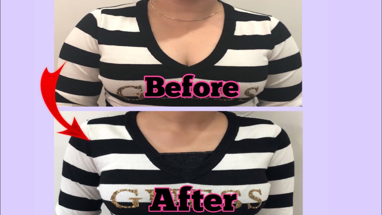 3 easy methods to fix your deep V neck - YouTube