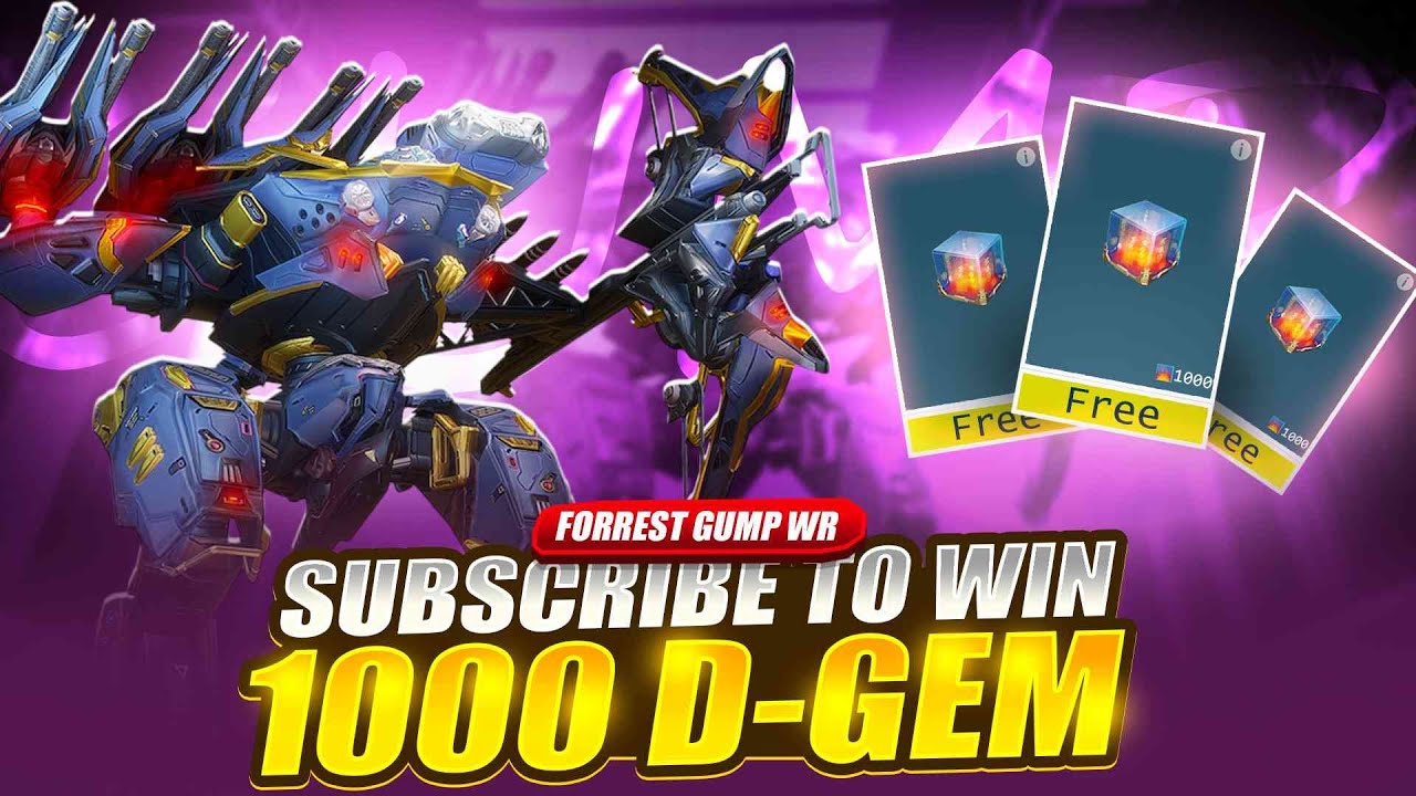 1000 D-Gem Giveaway | War Robots Gameplay - YouTube