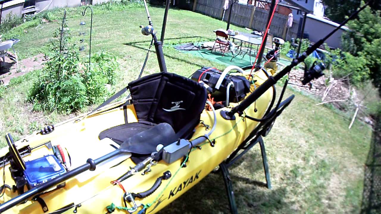 fishing kayak set up - YouTube