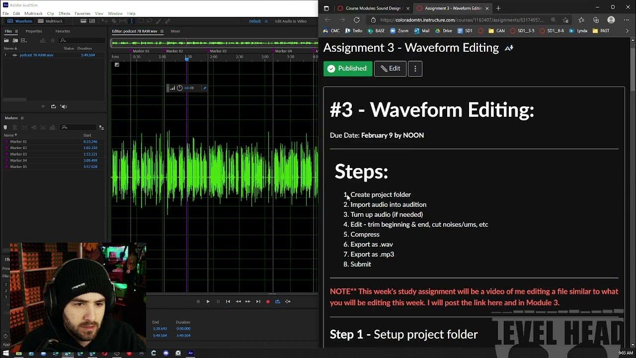 Waveform Editing Tutorial - Adobe Audition - YouTube