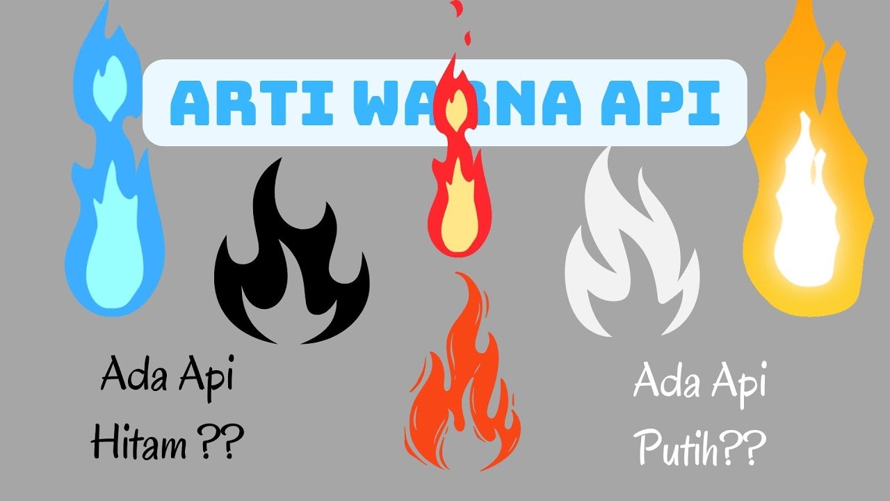 Arti Warna Api... Ada Api Hitam dan Putih Juga Looh !!! Udah Tau Belum ...