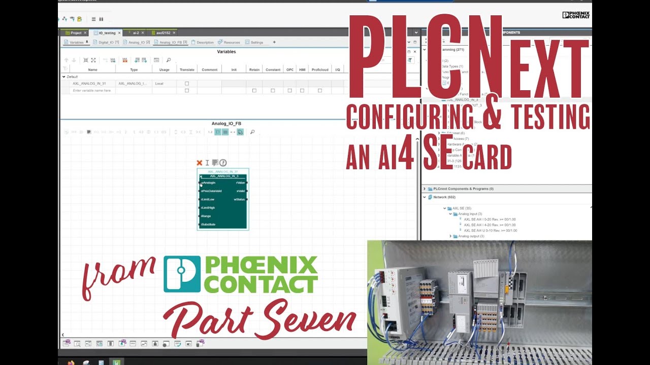 The Phoenix Contact PLCNext - Part 7 - Configuring and testing an AI4 ...