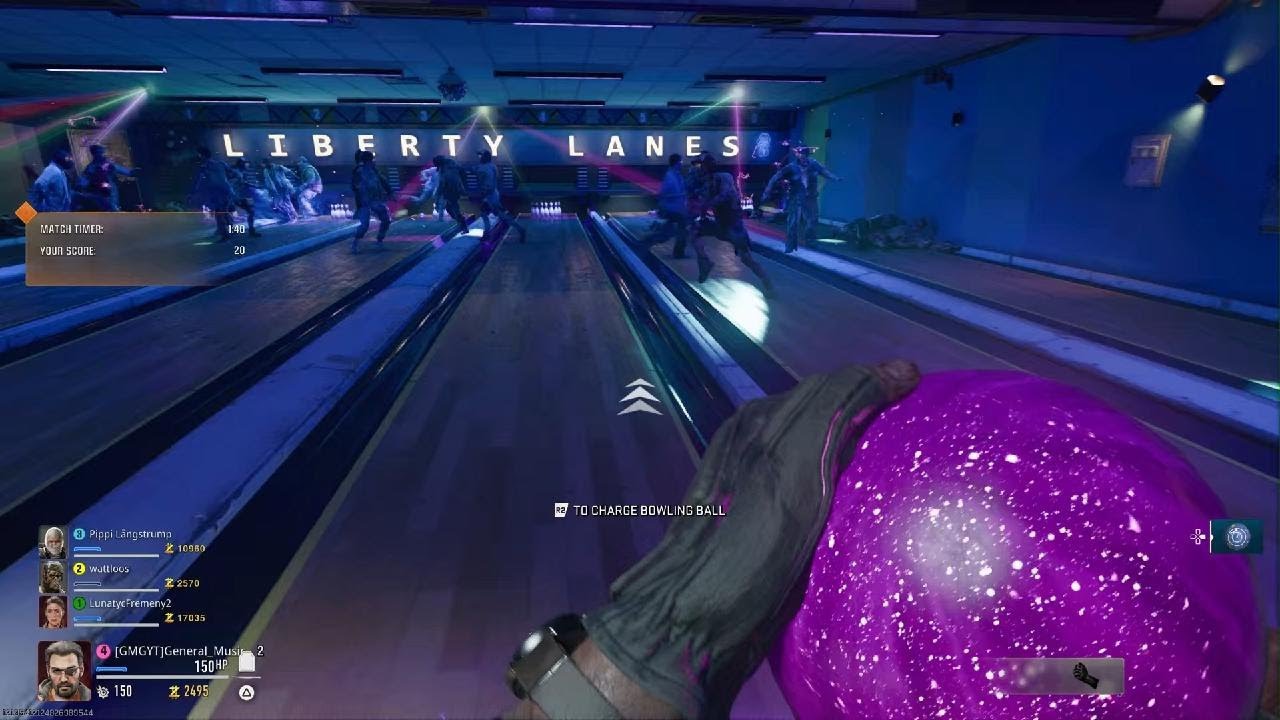 Call of Duty BLACK OPS 6 ZOMBIES BOWLING AT LIBERTY LANES - YouTube