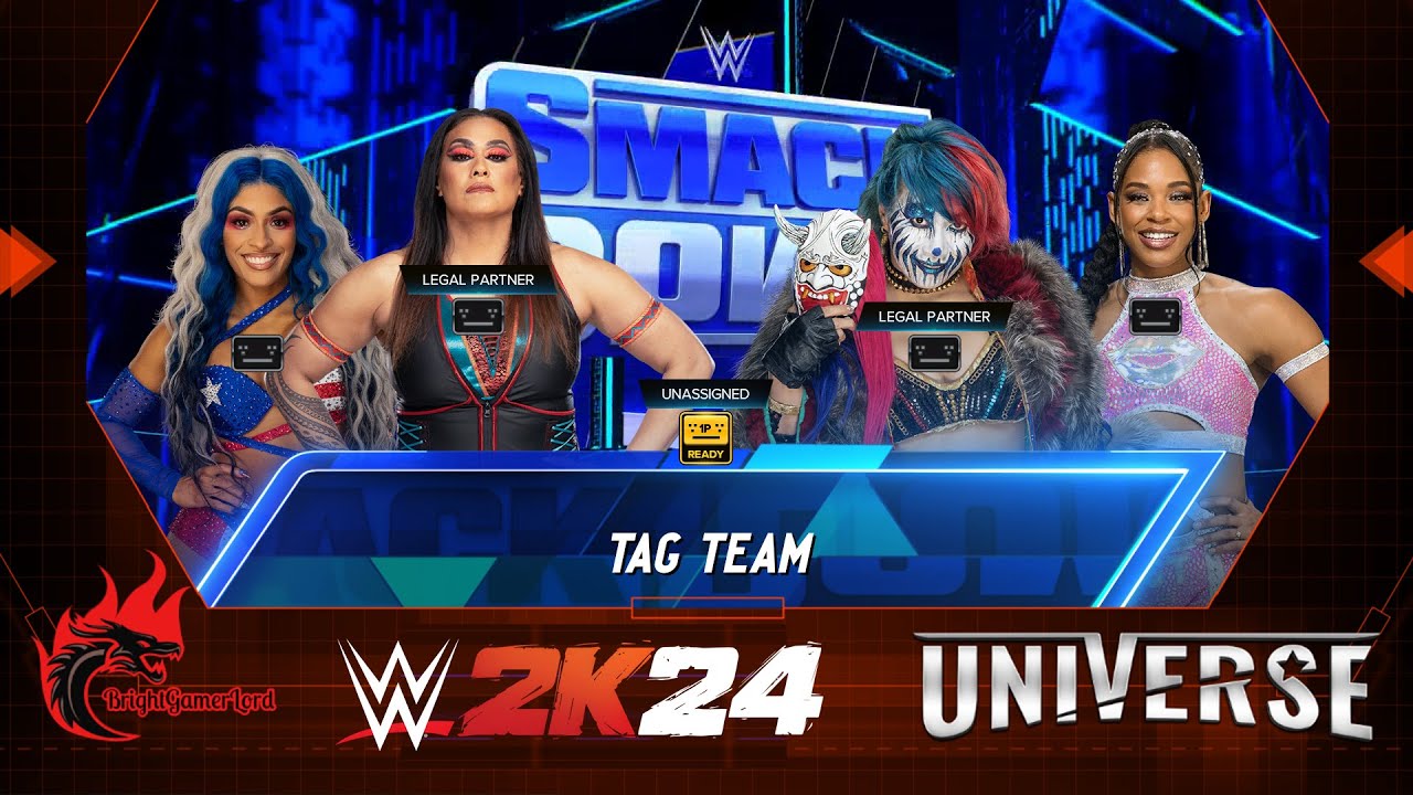 WWE 2K24 Universe #smackdown - Zelina Vega & Tamina VS Asuka & Bianca ...