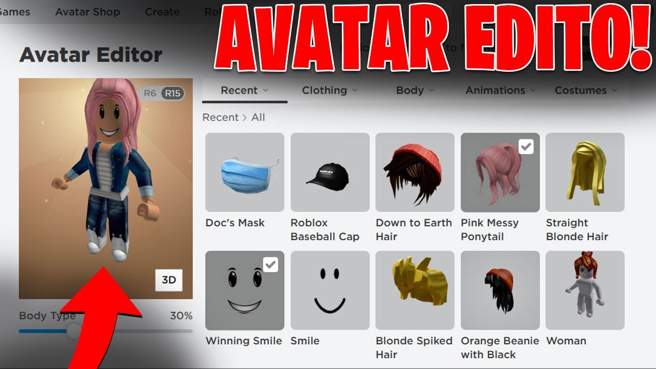 The *NEW* Roblox Avatar Editor! - YouTube