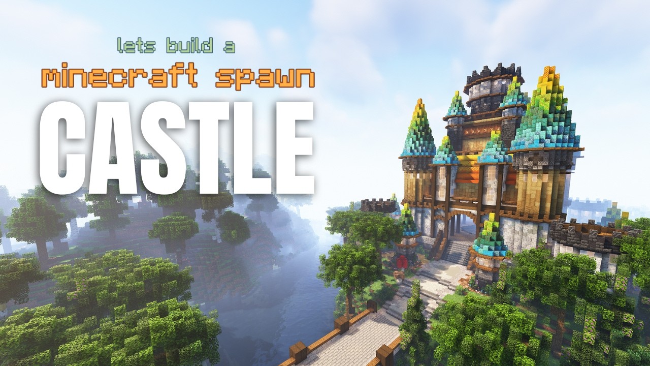 EPIC Minecraft Spawn Castle Build for Our Kingdoms Server! - YouTube