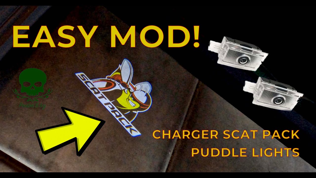 Illuminated Scat Pack Bee... Installing Scat Pack Puddle Lights on a ...