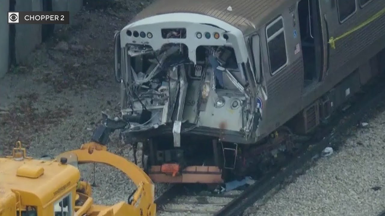 CTA train remains at scene of crash that injured 38 - YouTube