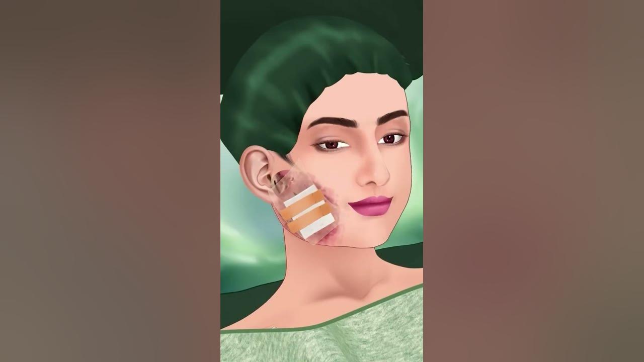 Asmr 여드름 피부 관리 애니메이션 Face Treatment Skin Care Spa Facial Makeup