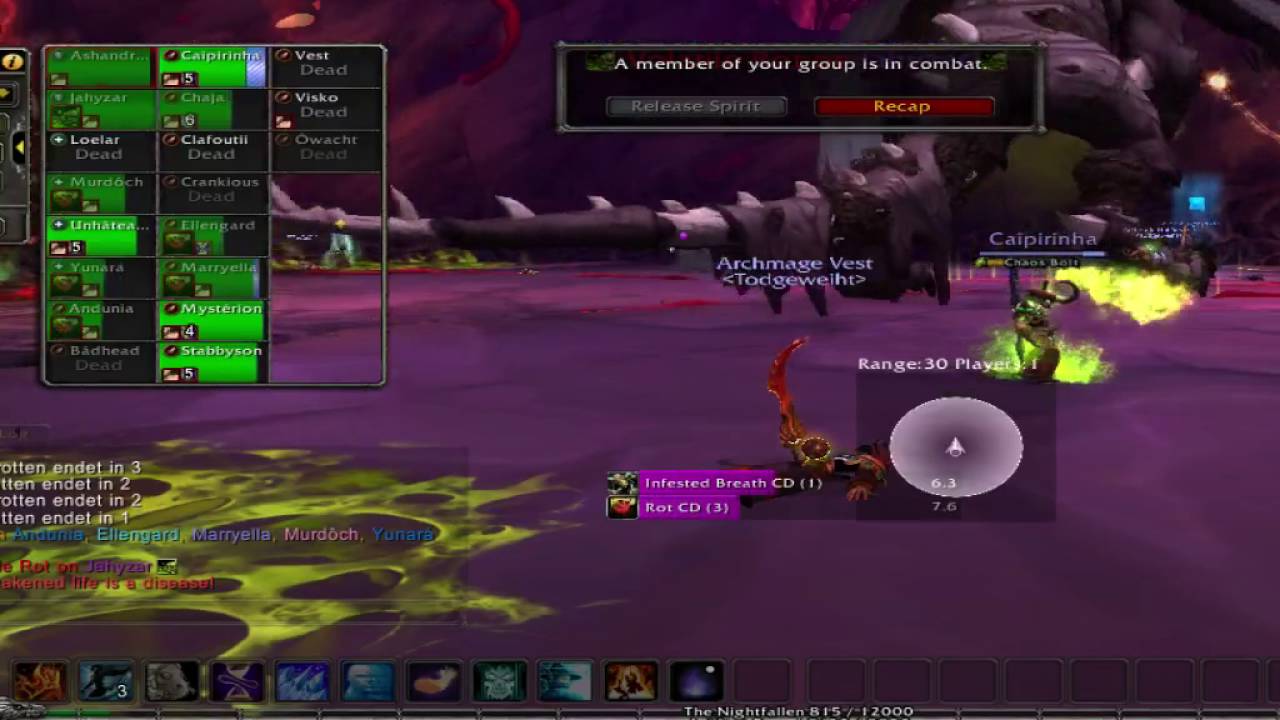 WOW Emerald nightmare HC+ raid - YouTube