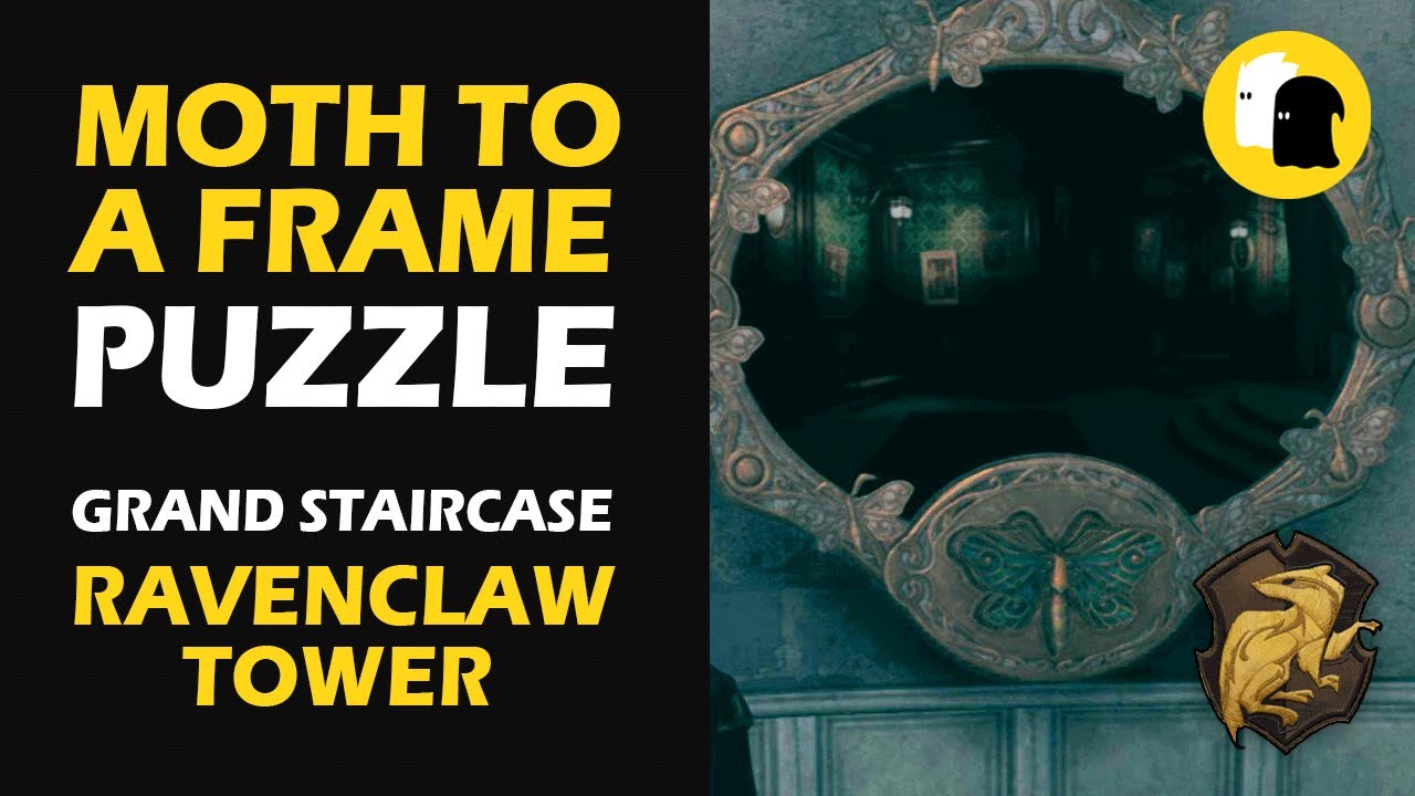Hogwarts Legacy Ravenclaw Tower Moth to Frame Puzzle in Grand Staircase ...