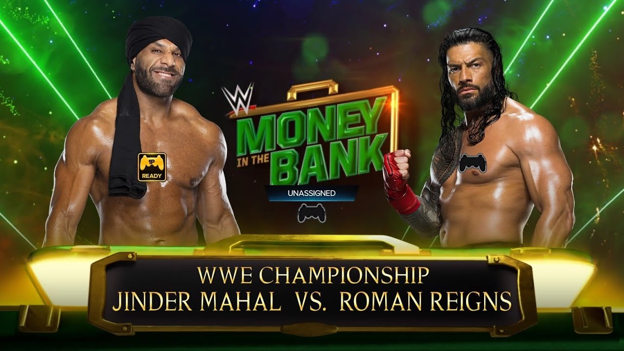 Jinder Mahal vs. Roman Reigns - WWE Championship - YouTube