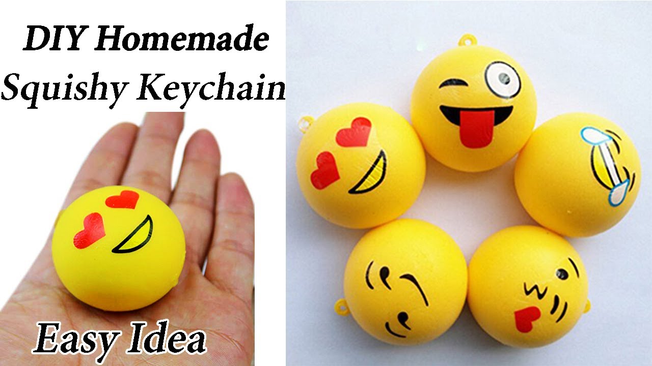 Easy keychain || Keychain making with paper || Smiley craft || How to ...