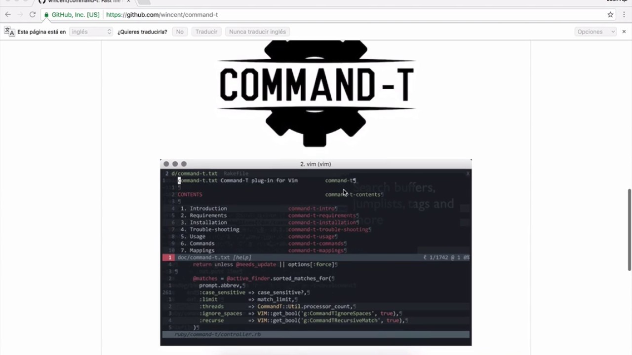 #1 Plugins | Command t - YouTube