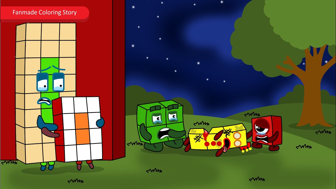 Numberblocks 1 and 4, Sad Numberblocks 3 SERIOUSLY INJURED ...