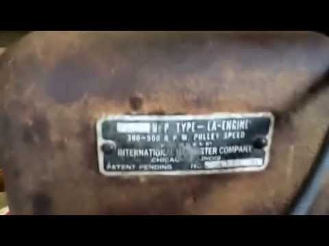IHC LA engine first time running in 40 years - YouTube