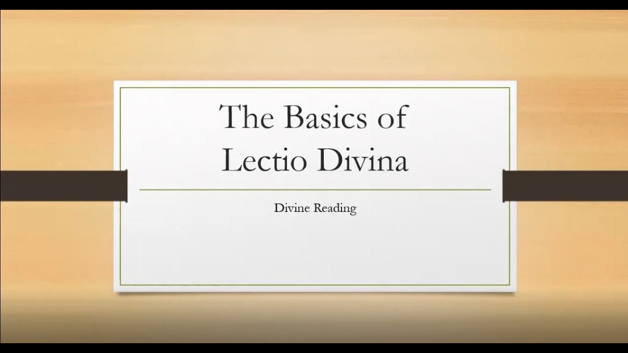 Contemplative Prayer: Lectio Divina in 5 Minutes or Less - YouTube