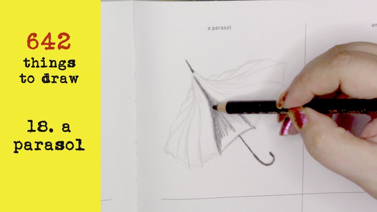 642 Things to Draw: a parasol - YouTube