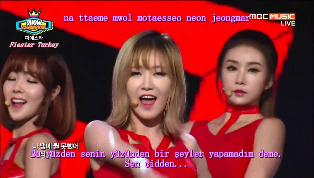 [TURKISH/ROM] FIESTAR - ONE MORE [VER 2] [Color Coded] - YouTube