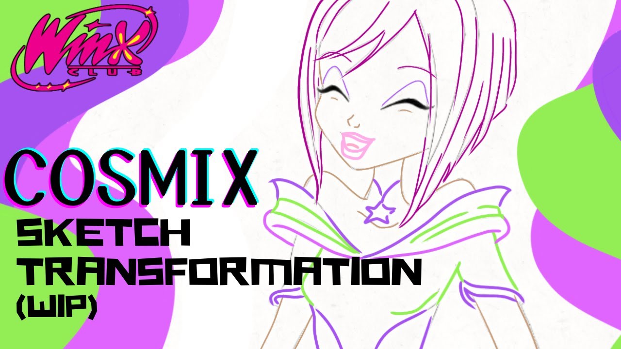 Winx Club Season 8 | Tecna Cosmix Transformation Old Art style (Sketch ...