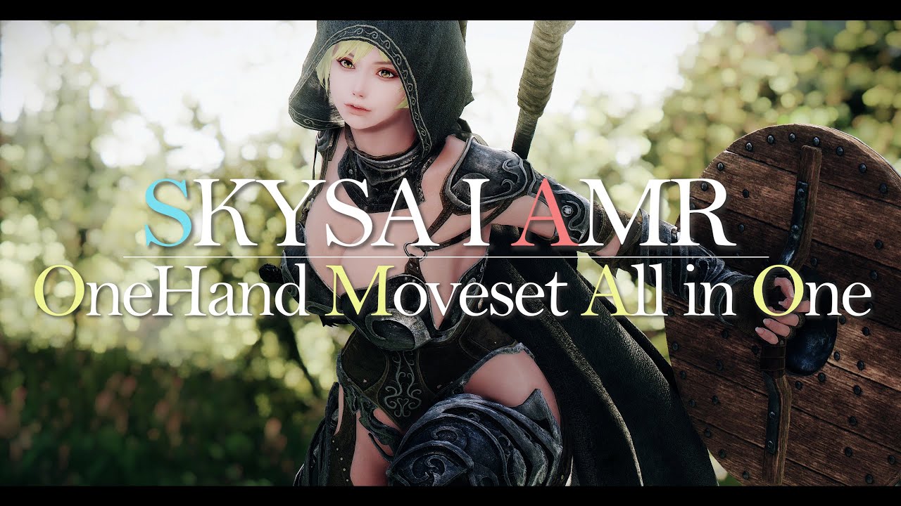 8K I SKYRIM MOD I SKYSA I AMR Onehand Sword Moveset All in one - YouTube