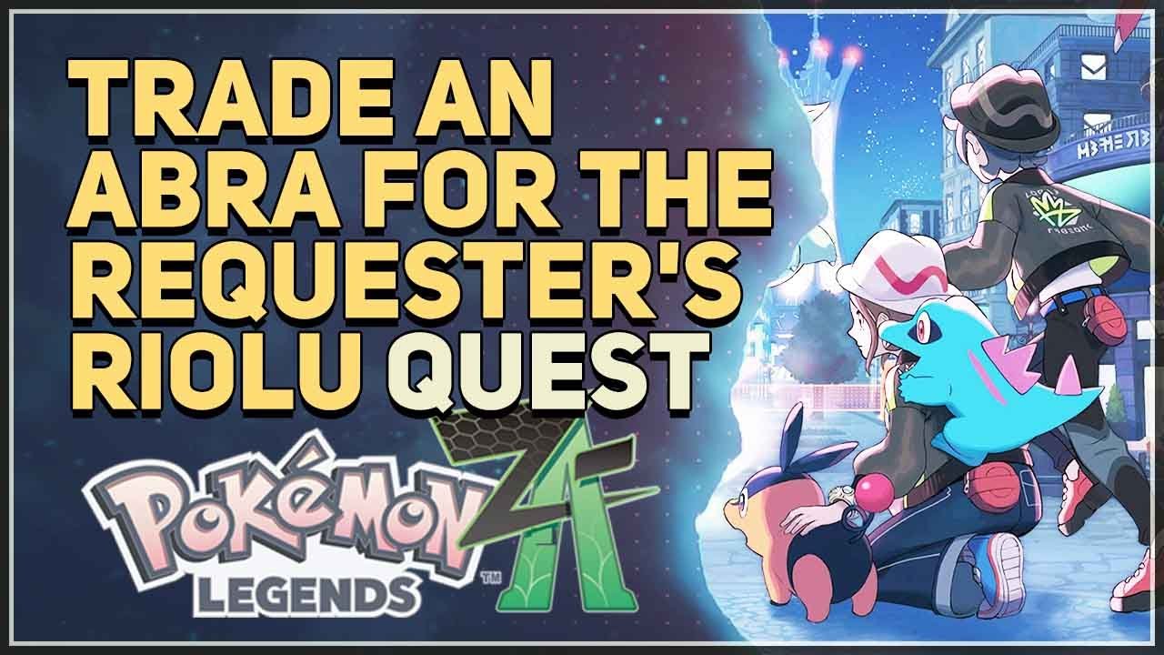 Trade an Abra for the requester's Riolu Pokemon Legends Z-A - YouTube