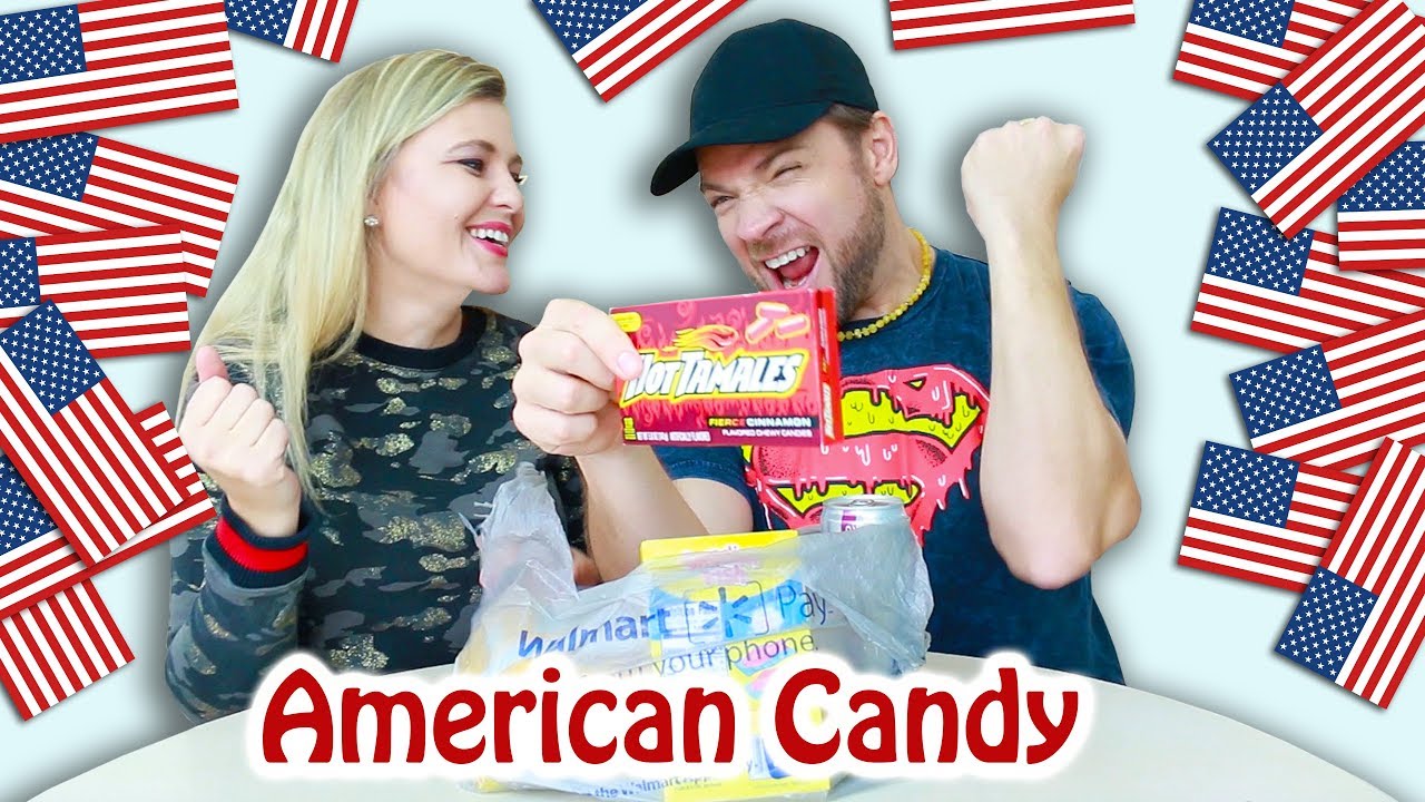 WE TRY AMERICAN CANDY 🇺🇸 Taste Test - YouTube