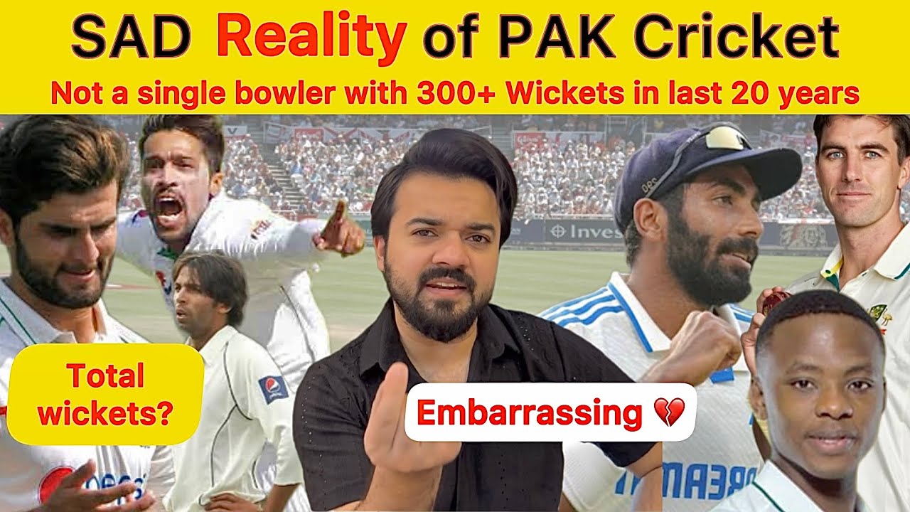 SAD Reality of PAKISTAN in TEST Cricket PAK bowlers vs Other Nations ...