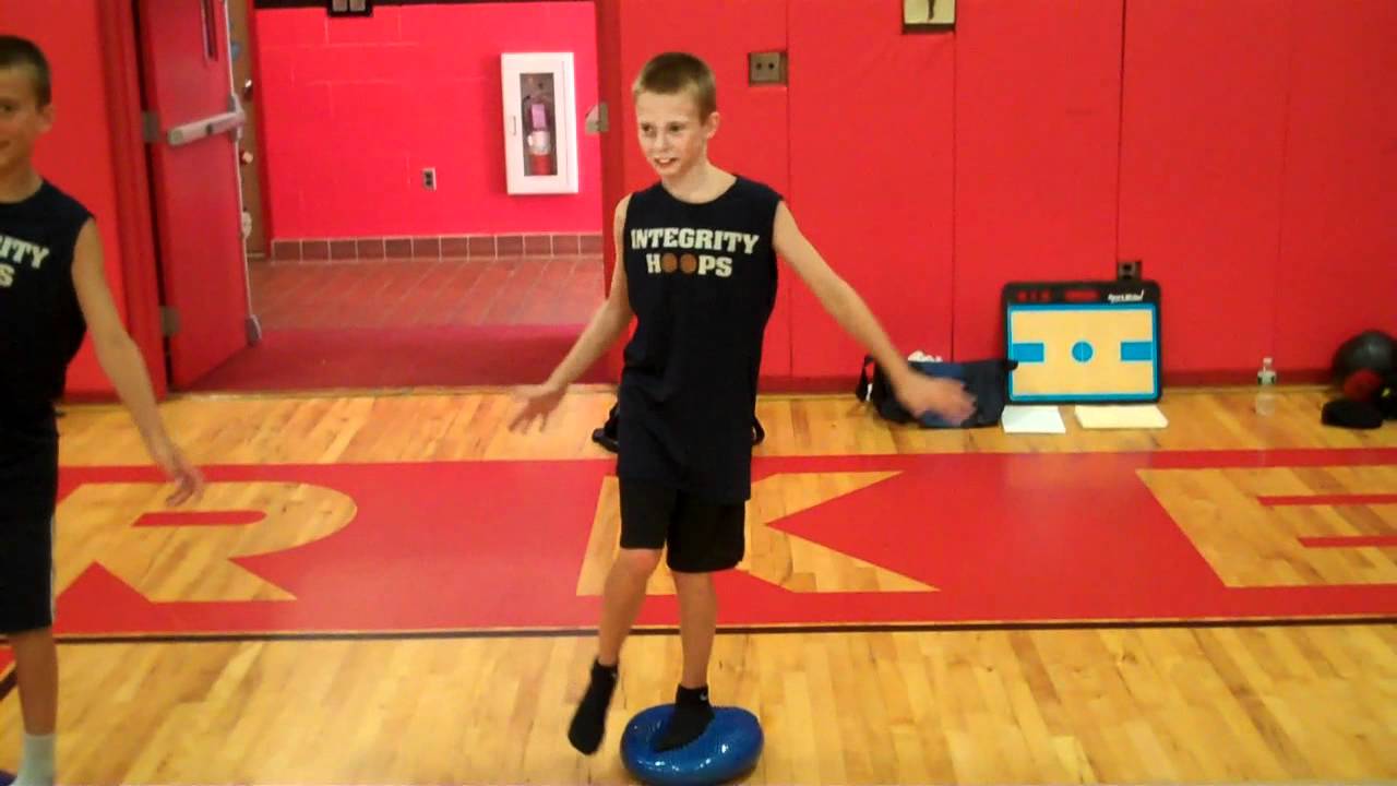 Balance - One Foot - Balance Disc - YouTube