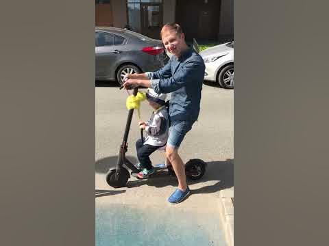 Электросамокат xiaomi mijia 365 с сиденьем для взрослого и ребёнка ...