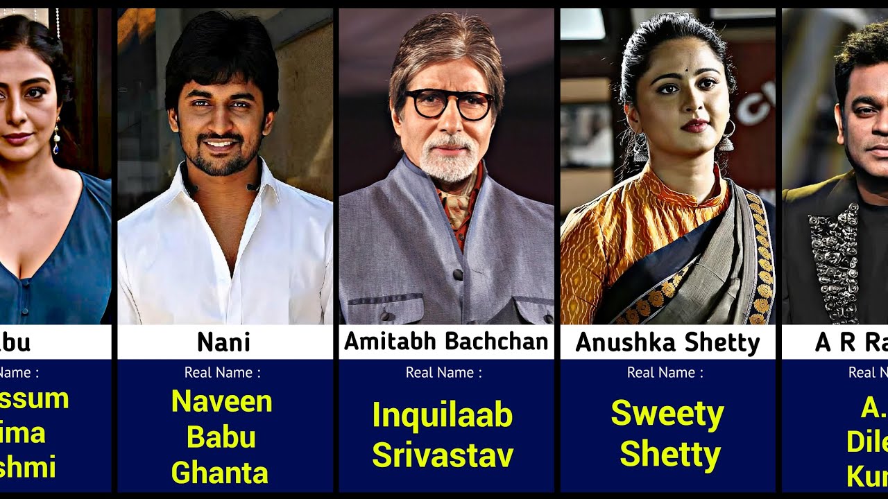 Unmasking the Stars: Real Names of Your Favorite Indian Celebrities ...