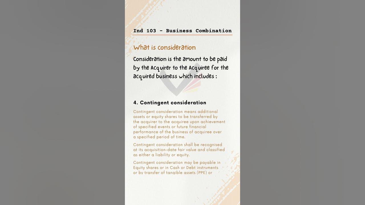 Contingent Consideration | CA Final FR | Ind AS 103 - YouTube