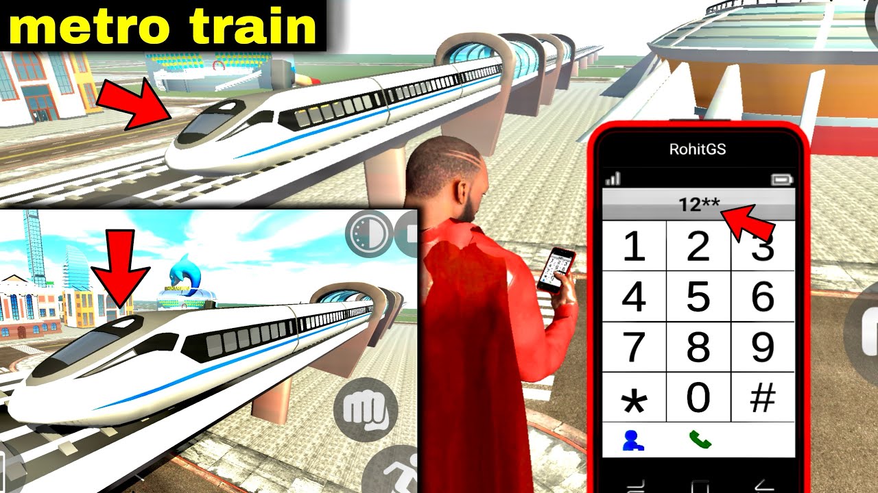 New metro train || mr beast character || Indian bike driving 3d new ...