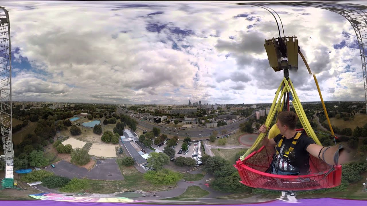 Bungee Jump Warszawa 360° VR - YouTube