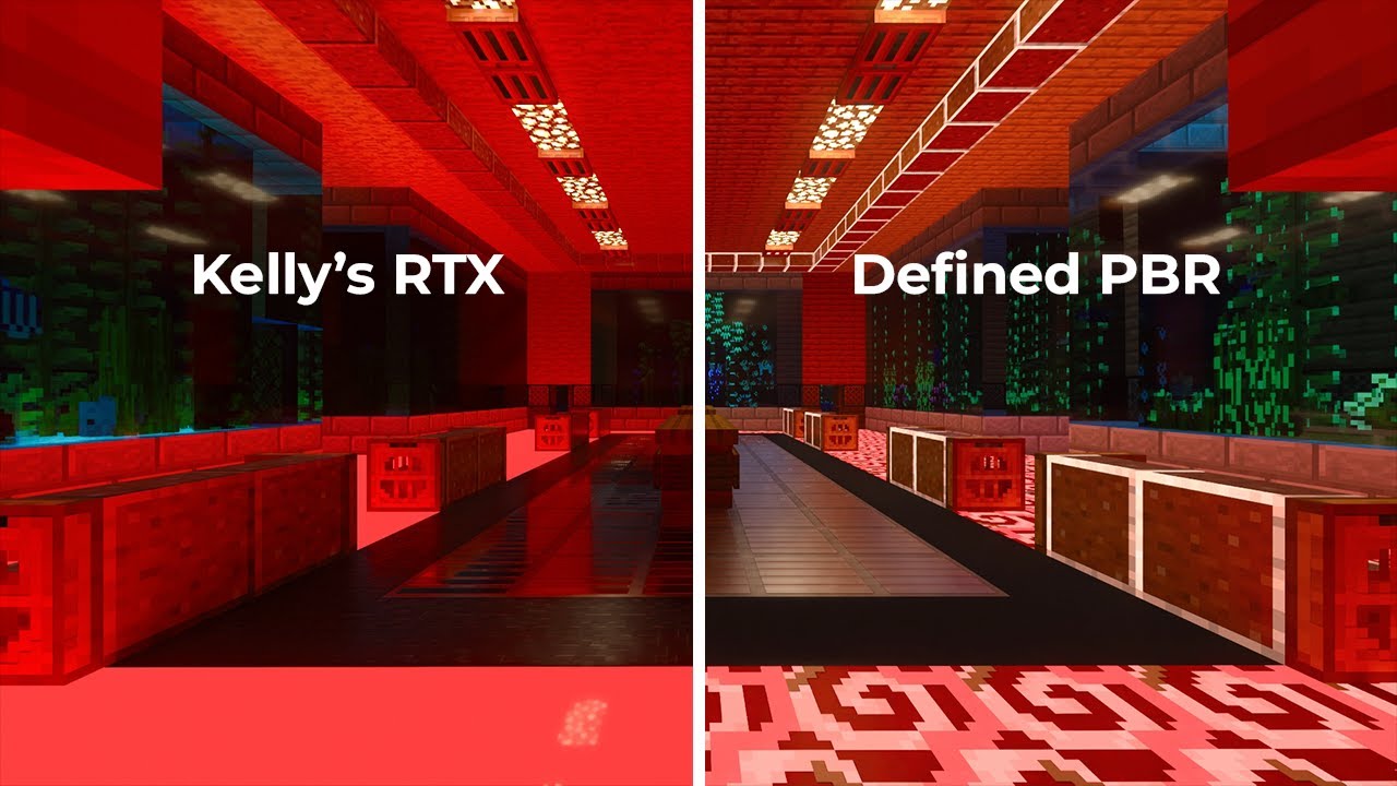 Kelly's RTX vs Defined PBR in Minecraft Bedrock | Free Download - YouTube