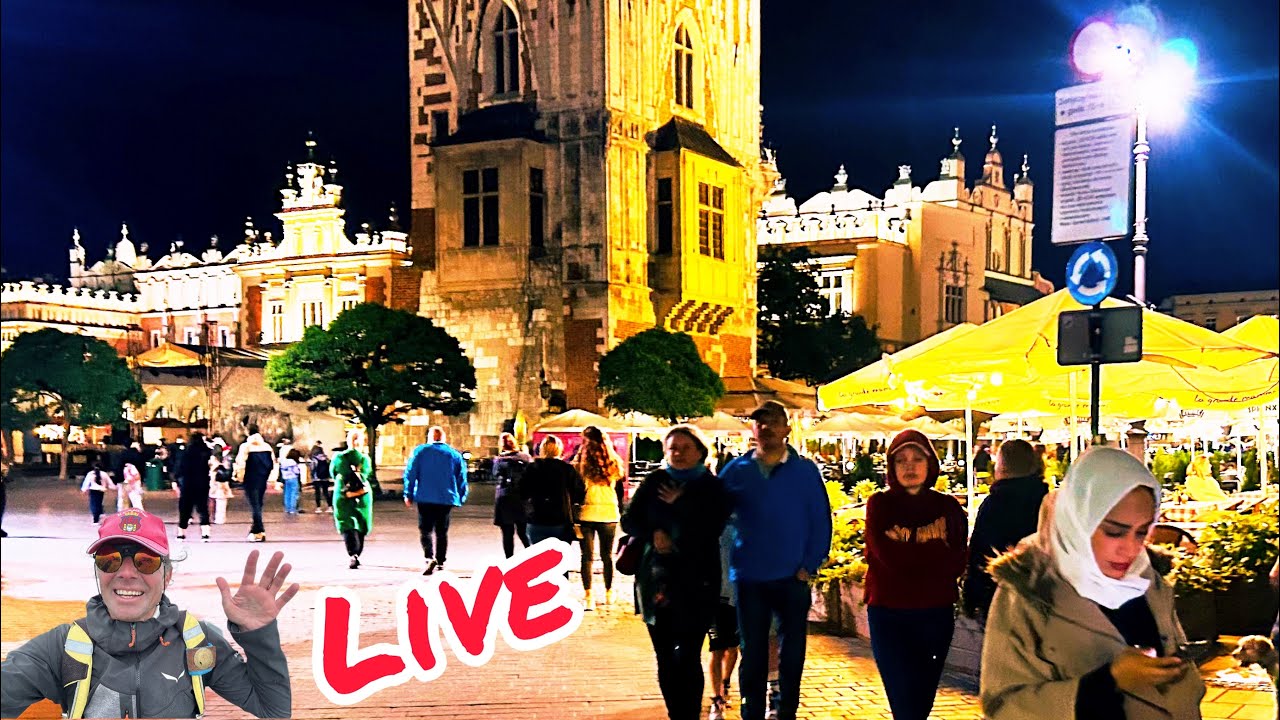 Tom Guide Krakow is going live! ROYAL WAY WALK BY NIGHT (subtitles) - YouTube
