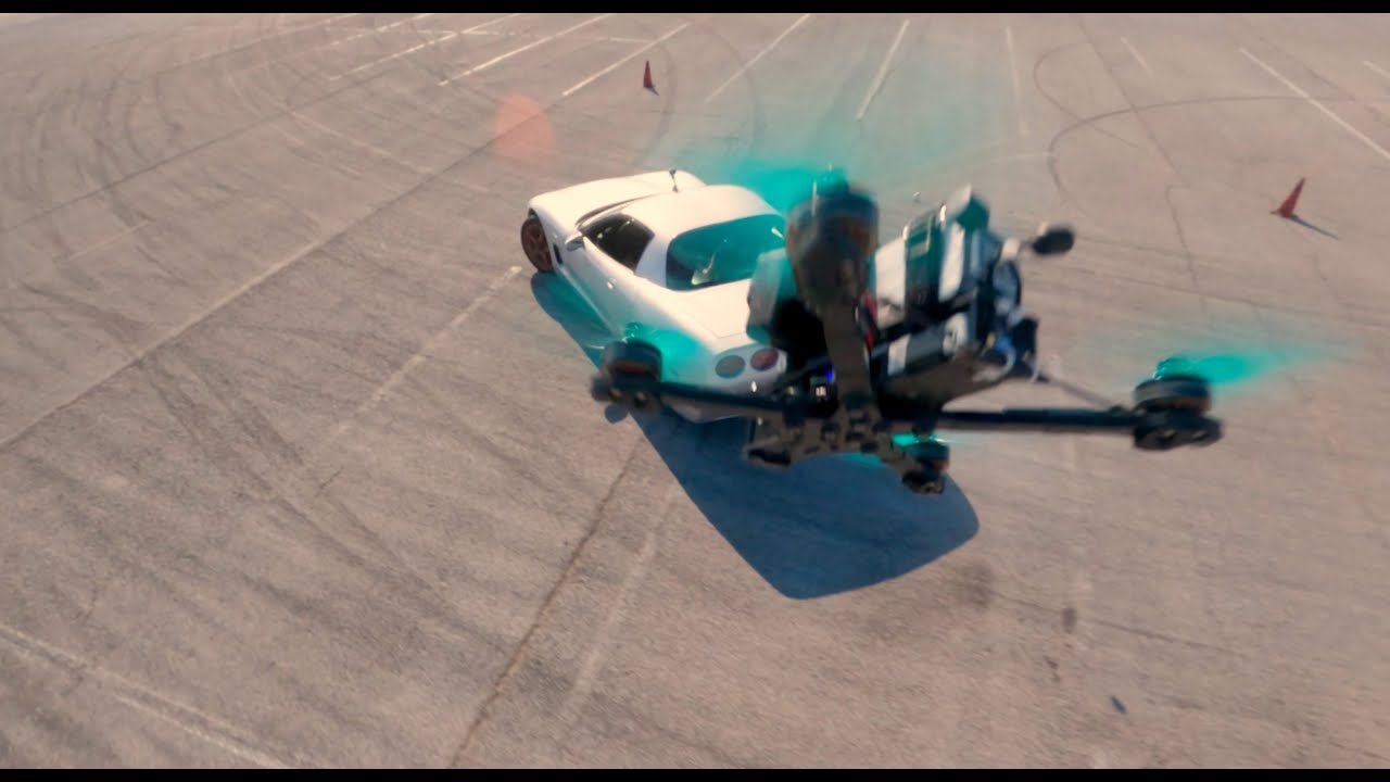 FPV Drone ALMOST CRASH || chasing Drift Cars - YouTube