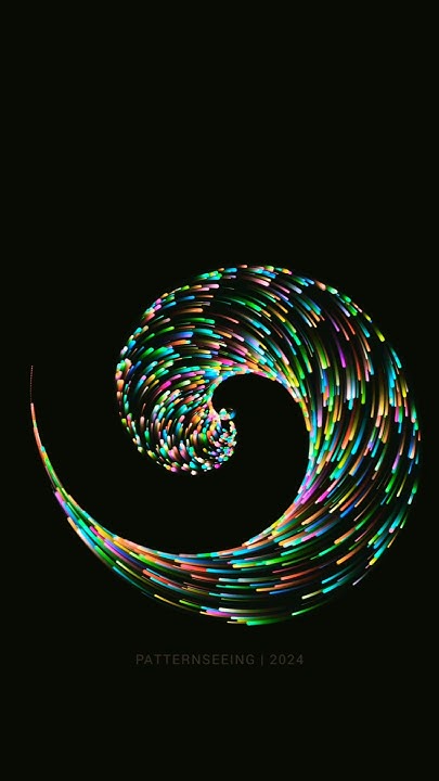 Spiral wave | creative coding #generativeart #mathart #codeart - YouTube