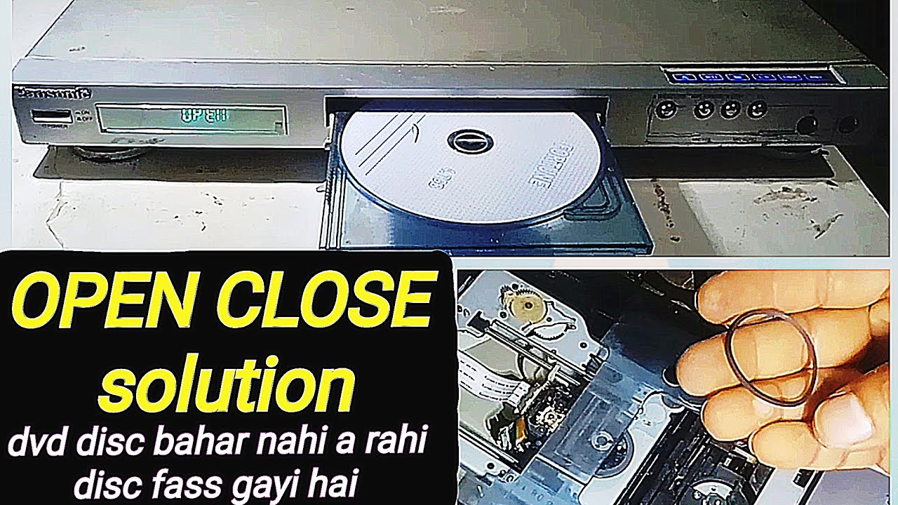 dvd disc open close solution.disc open nhi hoti dvd loader cleening ...